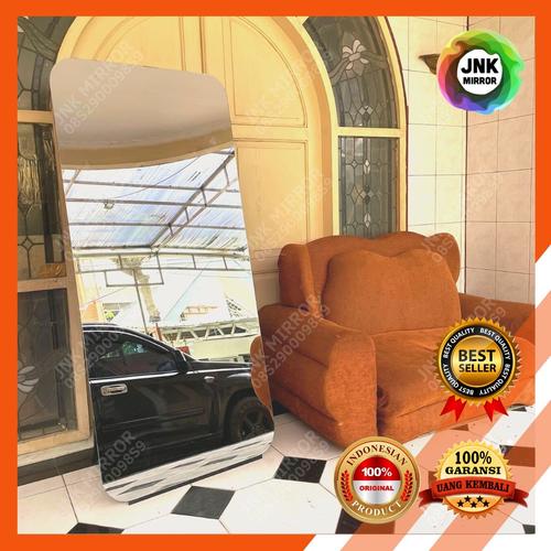 Promo cermin edge curve oval aesthetic dinding lantai - Tanpa bingkai ...