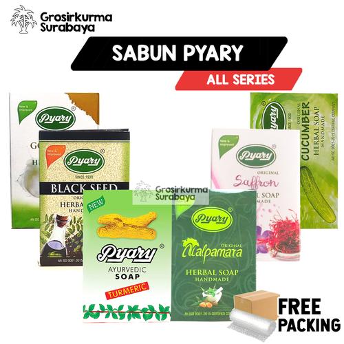 Jual ASLI Sabun Pyary Series Turmeric Nalpamara Saffron Ayurvedic Soap ...