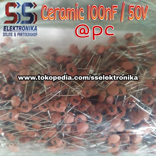 Jual Kapasitor Capasitor Keramik Ceramic 100 nF 104 nano farad 50v ...