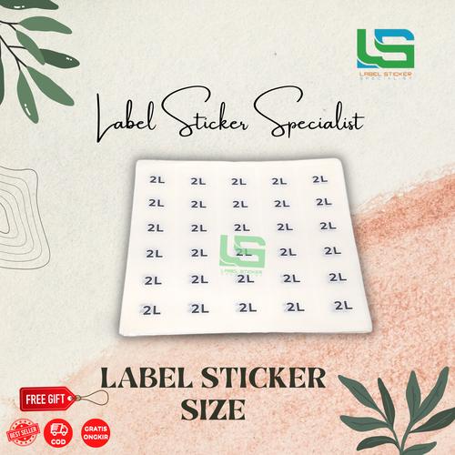 Jual STIKER SIZE , STIKER UKURAN BAJU , STICKER SIZE , STICKER UKURAN ...