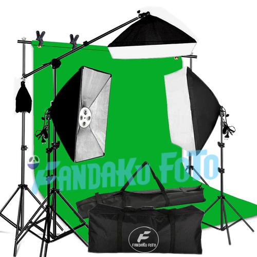 Jual Paket lighting studio softbox 4 socket - Tanpa kain - Jakarta ...