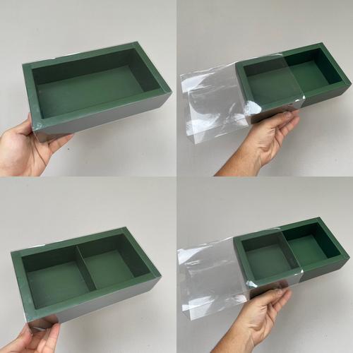 Jual Dus M hijau tua ukuran 22x11x6 mika polos + Free tag - Kota Tangerang Selatan - Packaging ...