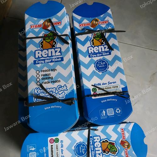 Jual CETAK CUSTOM DUS KEMASAN KEBAB UKURAN JUMBO DUS KEBAB PLUS TARIKAN ...