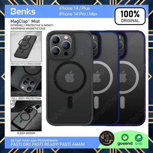 Jual Case iPhone 14 Pro Max Plus BENKS MagClap Mist Magsafe Casing ...