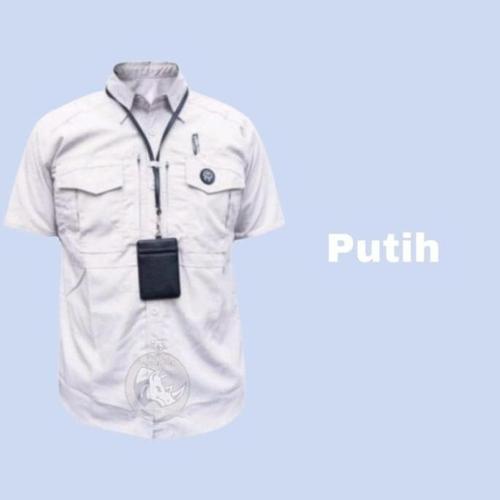 Jual Hem Cream Polos Kantoran Pria Dewasa Pdl Proyek Lapangan Kemeja ...