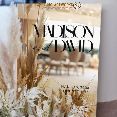 Jual Wedding, Events Signage : Acrylic 1 layer | Papan Nama Event ...