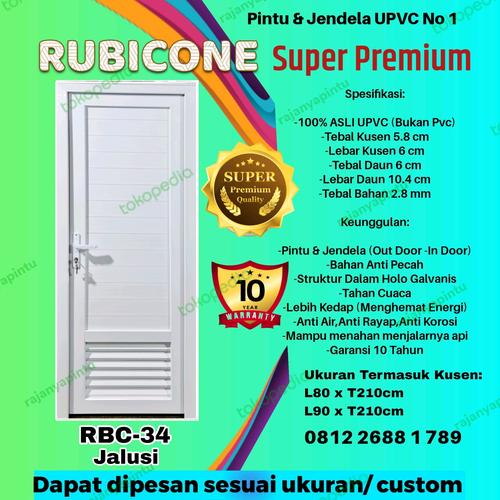 Jual Pintu UPVC Rubicone Premium-Jalusi/Louvre-Putih - L80 x T210cm ...