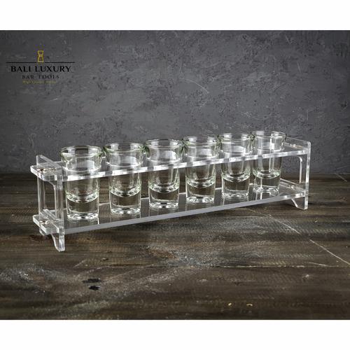 Jual Shot Glass Stand Acrylic 6 Shot - With Shot glass - Kota Denpasar ...