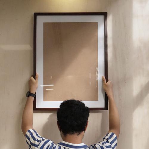Jual Dark Brown Wood Frame - Bingkai Kayu Cokelat Tua Pigura Minimalis ...