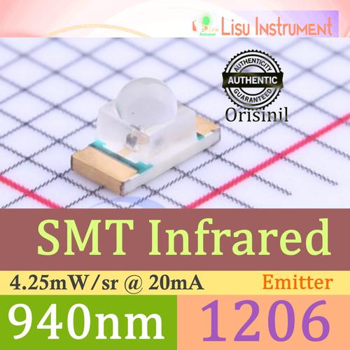 Jual 940nm Infrared Emitter 1206 3216(mm) 4.25mW/sr @20mA IR LED SMD SMT - Kota Depok - Lisu ...