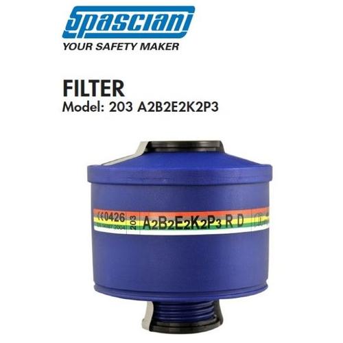 Jual cartridge respirator spasciani mask,filter canister masker full ...
