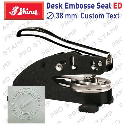 Jual Paket Stempel Emboss Shiny Desk Seal ED Bulat & Kotak - Diameter ...