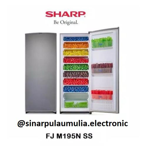 Jual Sharp Freezer 1 Pintu 185L Silver 8 Rak - FJ-M195N-SS / FJ M 195N ...