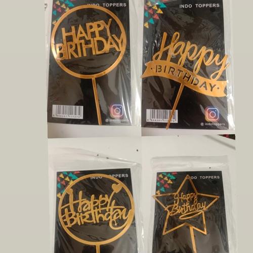 Jual CAKE TOPPER HAPPY BIRTHDAY ACRYLIC (tipe2) - 1 - Kota Tangerang ...