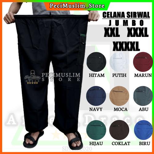 Jual Celana Sirwal Komprang Pangsi Silat Muslim Pria Dewasa Jumbo Big ...