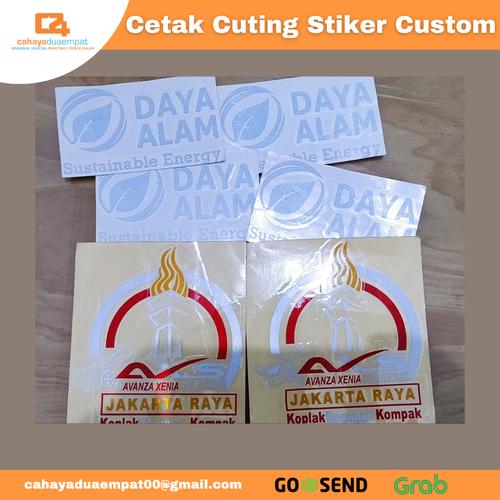 Jual Cutting Potong Sticker Stiker Custom Costum Nama Logo Tulisan Anti ...