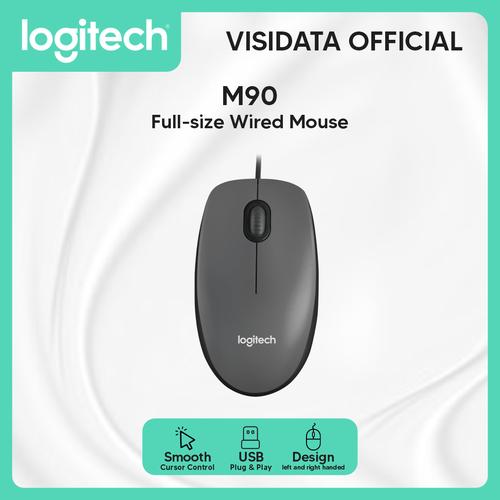 Jual Logi tech M90 Optical USB wired Mouse kabel - Garansi Resmi - Kota ...