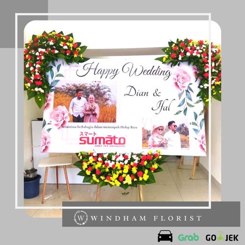 Jual Karangan bunga papan DIGITAL MURAH 1,25x2M | 3 jambul |Windham ...