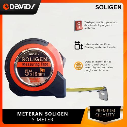 Jual Meteran 5 Meter 5M Tukang Paling Bagus Bangunan Soligen - 5 meter ...