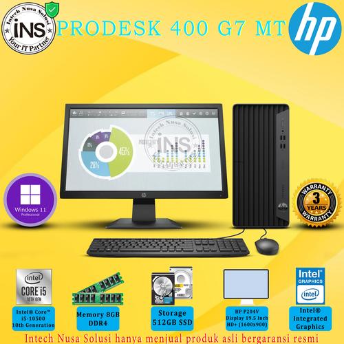 Jual PC HP PRODESK 400 G7 MT H0PA i5-10500 8GB 1TB/512GB/1TB SSD W11PRO - 512GB SSD - Jakarta ...