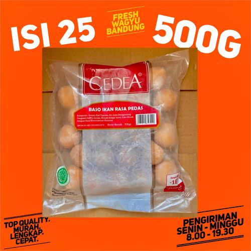 Jual CEDEA BASO IKAN PEDAS Spicy Fish Ball Suki Shabu Steamboat 500g ...