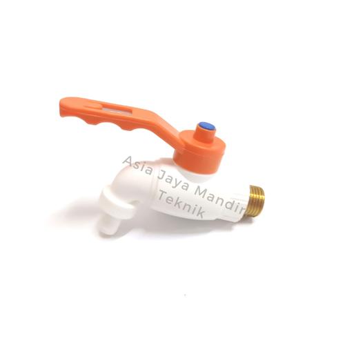 Jual KRAN AIR PVC 1/2" TEMBOK DRAT KUNINGAN PALAZZO / KRAN PLASTIK ...