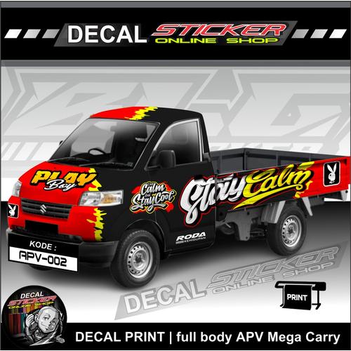 Jual STICKER MOBIL PICK UP APV FULL BODY DESIGN TERBARU KEREN - APV-002 ...