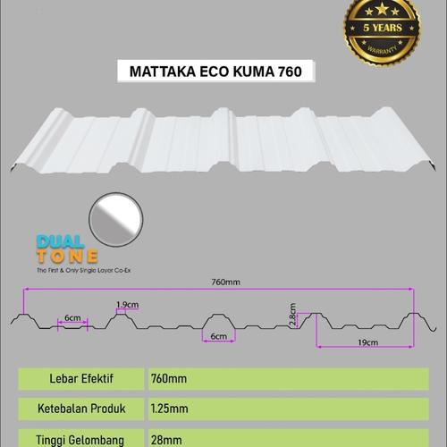 Jual atap upvc single layer mataka trimdeck - Putih - Jakarta Timur ...