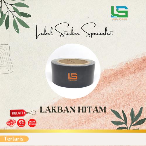Jual STIKER LABEL LAKBAN HITAM 30 METER STIKER LAKBAN HITAM YUPO ...