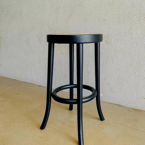 Jual KURSI WARNA HITAM KURSI CAFE KURSI ROTAN STOOL BULAT KAYU JATI ...