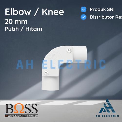 Jual BOSS Elbow Conduit 20mm 20 mm / Keni Pipa Listrik / Elbow Pipa ...