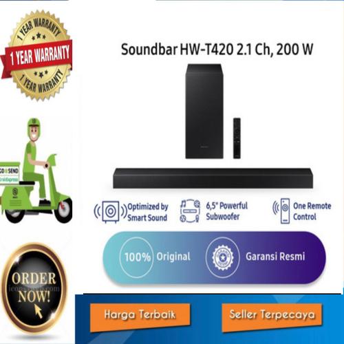 Promo SAMSUNG SOUNDBAR HW-T420 2.1 Ch 200 Watt HWT420 BLUETOOTH OPTICAL ...