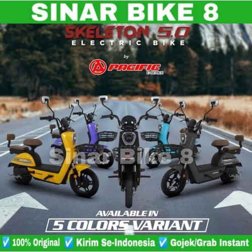 Jual Sepeda Listrik PACIFIC SKELETON 5.0 E-BIKE Electric Bike 650 Watt - Kuning - Kota Tangerang ...