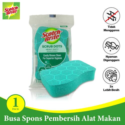 Promo 3M Scotch Brite Sabut Spons Scrub Dots 1 - 2 Pack Heavy Duty 3M ...