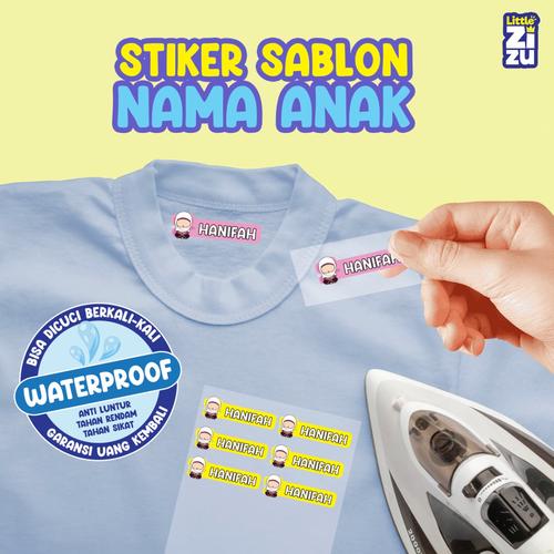Promo STIKER SABLON NAMA ANAK - STICKER SABLON SETRIKA, AWET TAHAN LAMA ...