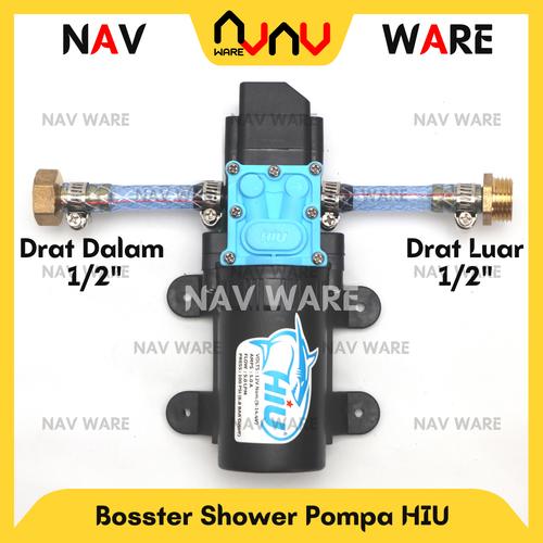 Jual Paket Booster Shower Water Heater Pompa HIU 100Psi Drat Luar Dalam ...