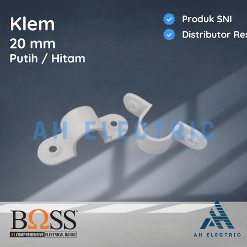 Jual BOSS Klem Conduit 20mm 20 mm B261/20 Klem pipa listrik - Per Pack ...
