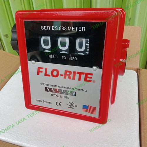 Jual Flow Meter Flo-Rite 3 digit 1"(inch) Drat Meteran Solar 1 inch 3 ...