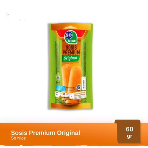 Promo SOSIS SO NICE PREMIUM SINGLE SIAP MAKAN ORIGINAL 60GR - ORIGINAL ...