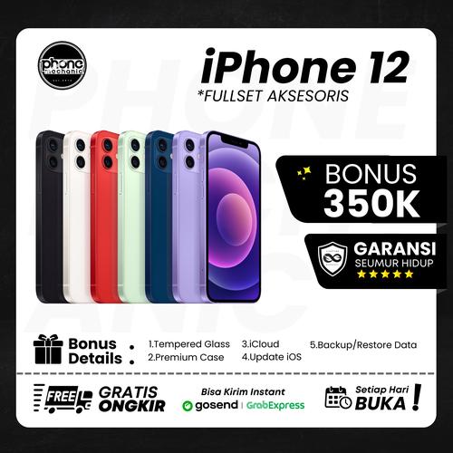 Jual iPhone 12 Second Original 128 GB Resmi No Rekondisi - Hijau, 128gb ...