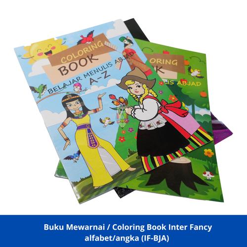 Promo Buku Mewarnai anak / Coloring Book Inter Fancy alfabet/angka (IF ...