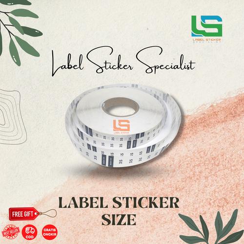 Jual STIKER SIZE ANGKA , STIKER UKURAN BAJU , STICKER UKURAN BAJU ...