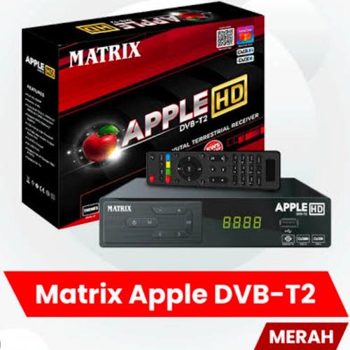 Jual Set Top Box TV digital MATRIX APPLE Merah STB MATRIX DVB T2 ...