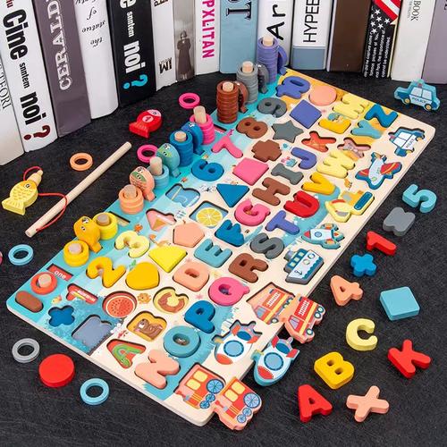 Promo Mainan Edukasi anak mainan montessori Anak puzzle kayu huruf ...