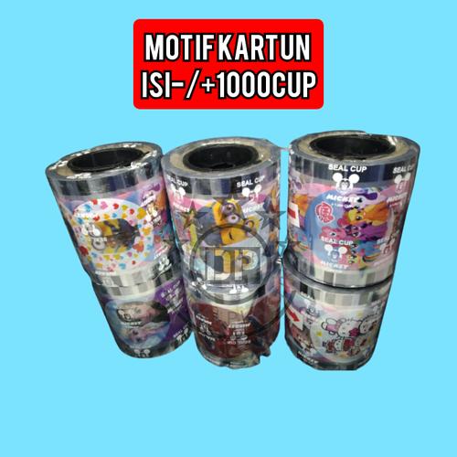 Jual PLASTIK LID CUP SEALER GELAS PLASTIK POLOS KARTUN BUAH DAUN TEH 21 ...