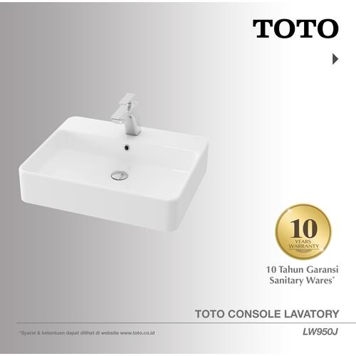 Promo TOTO Toja Console Lavatory / Wastafel LW950CJ - COMPLETE SET Cicil 0% 3x - Kota Tangerang ...