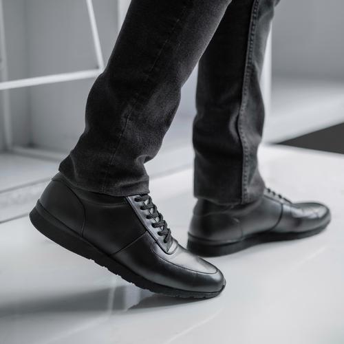 Jual Sepatu Pria Sneakers Full Hitam Casual Formal Kerja Pantofel ...