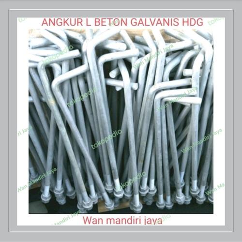 Jual angkur L besi beton hotdip HDG m10 x 250 mm x 100 mm - Jakarta ...