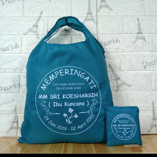 Jual Tas Tote Bag Parasut Lipat Bahan tebal Custom/ Tas Waterproof ...