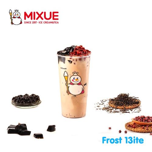 Jual Mixue Milk Tea With 2 Toppings Medium Size - Oats, Red beans ...